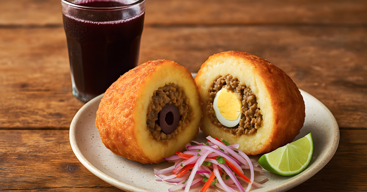 Papa rellena emblemático plato de la cocina peruana - Explore Peru